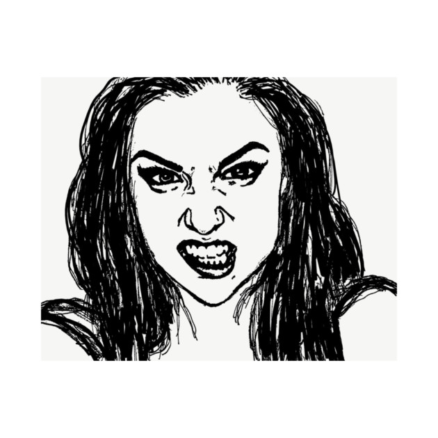 Sasha Grey Mean-Mugging - Sasha Grey - T-Shirt | TeePublic