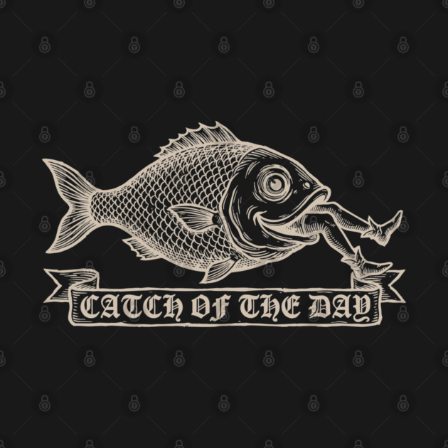 Catch Of The Day - Medieval Reverse Fishing Meme (Cream Ink) - Catch Of ...