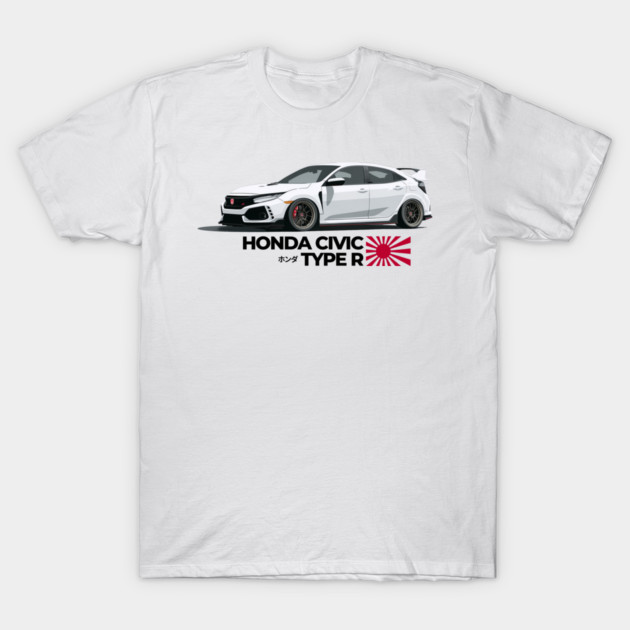 Honda Civic Type R FK8 Minimal Flat Illustration - Honda Civic Type R ...