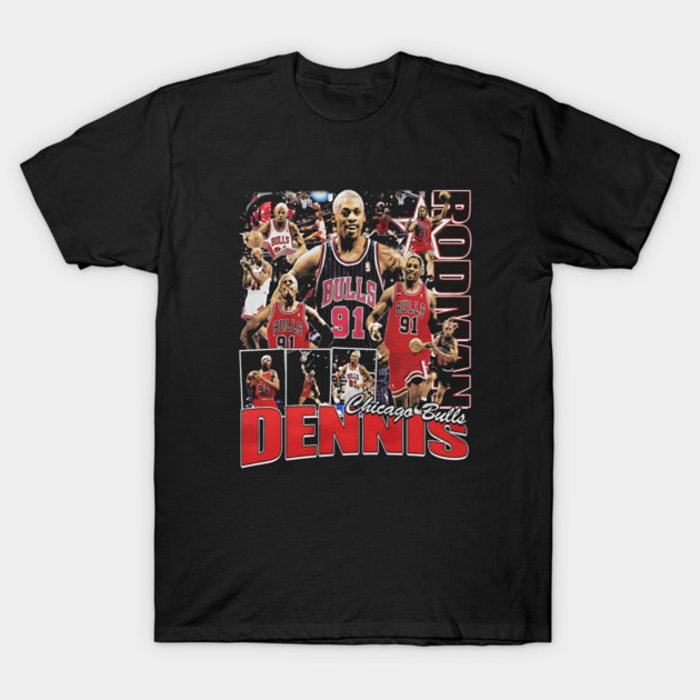 Dennis Rodman Chicago Vintage Bootleg - Dennis Rodman - T-Shirt | TeePublic