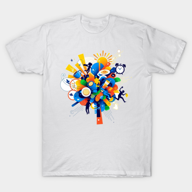 Exploding Tree of Everyday Life - Productivity Mind Map - T-Shirt ...