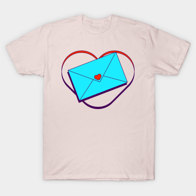 Sweet Valentine Envelope Pop Art - Love Letters - T-Shirt | TeePublic