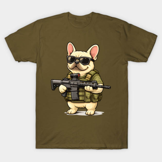 Tactical Frenchie - Tactical Frenchie - T-Shirt | TeePublic