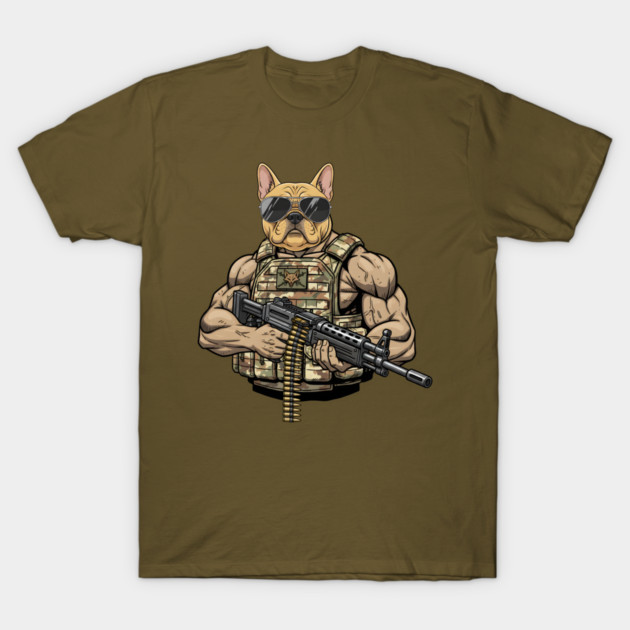 Tactical Frenchie - Tactical Frenchie - T-Shirt | TeePublic