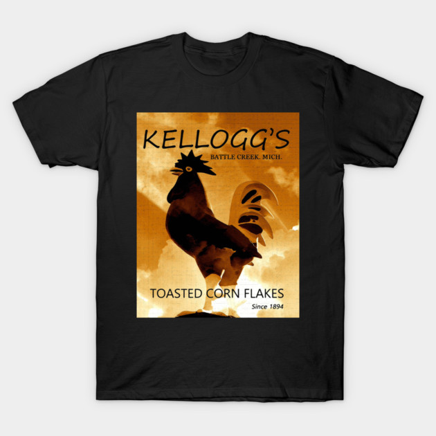 Kellogg's Corn Flakes Vintage Box Art - Cereal Box - T-Shirt | TeePublic