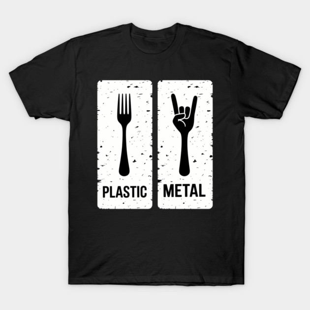Plastic and Metal Fork Heavy Metal Rock Joke Extreme Music - Plastic ...