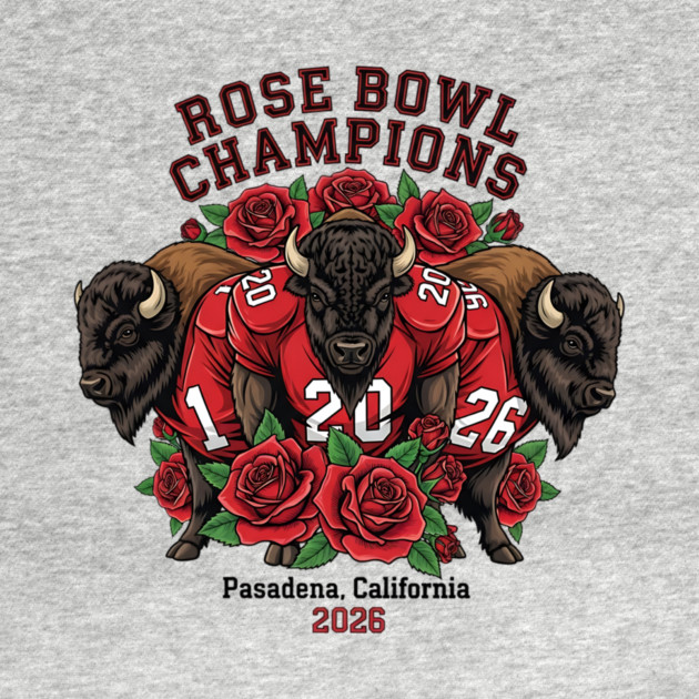Rose Bowl Champions 2026 Bison Jersey - Rose Bowl - Shorts | TeePublic