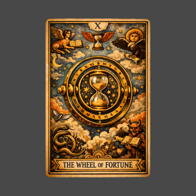 Wheel of Fortune: The Time Turner - Time Turner Tarot - T-Shirt | TeePublic