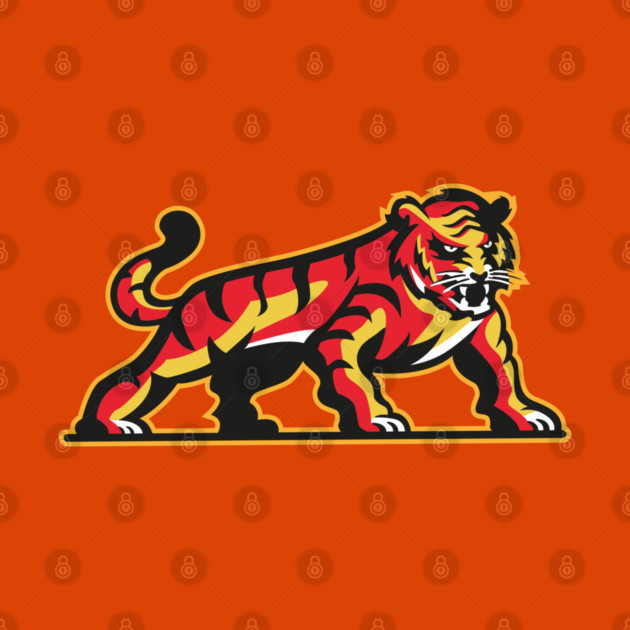 Furious Walking Tiger – Streetwear Mascot Logo - Tigers - T-Shirt ...