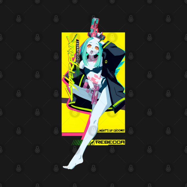 Cyberpunk Edgerunners Rebecca Art - Custom Fan Art - T-Shirt | TeePublic