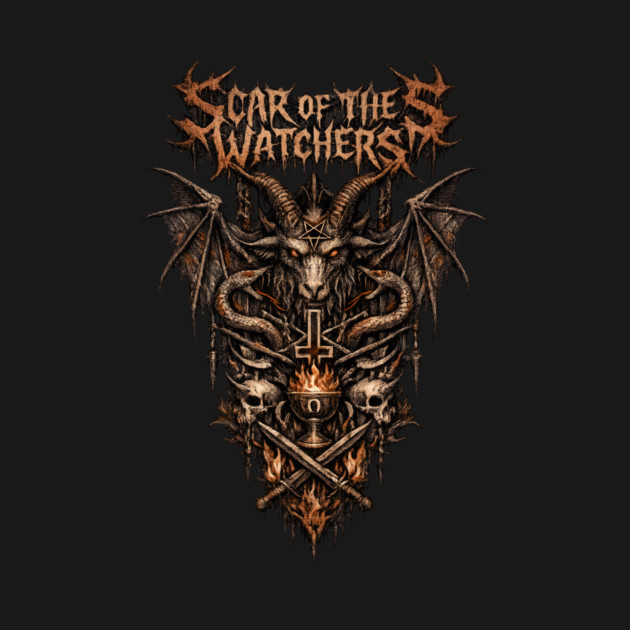 Doom Metal Azazel Dark Illustration - Occult Doom Metal - T-Shirt ...