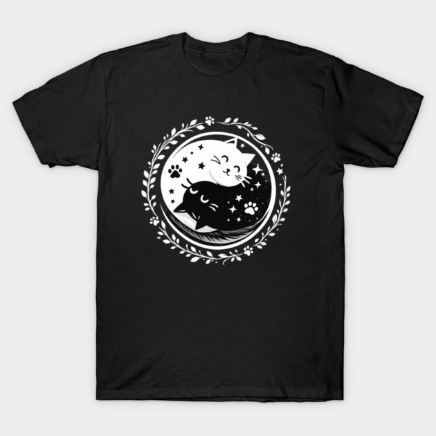 Ying Yang Cats - Ying Yang Cats - T-Shirt | TeePublic