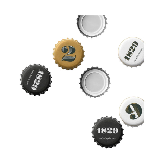 beer caps collection. - Vintage Illustration - T-Shirt | TeePublic