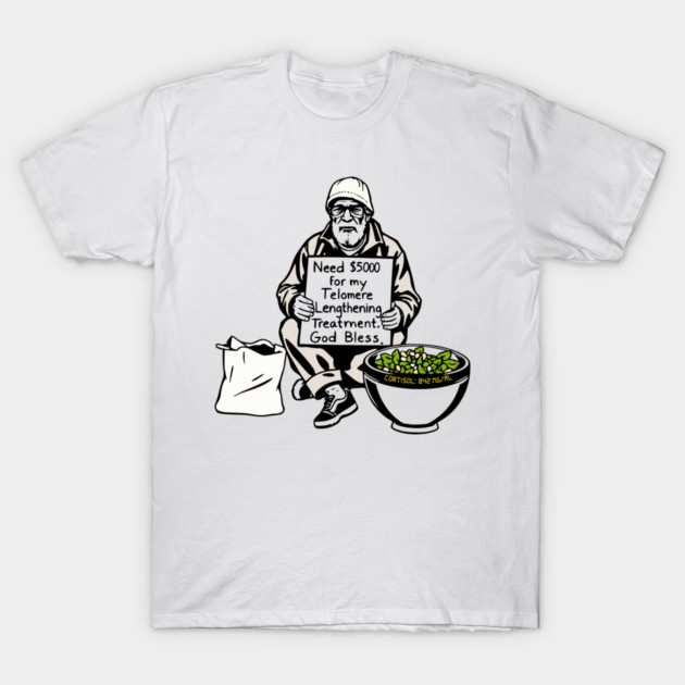 Tech Optimization Meets Homelessness Satire - Social Satire - T-Shirt ...