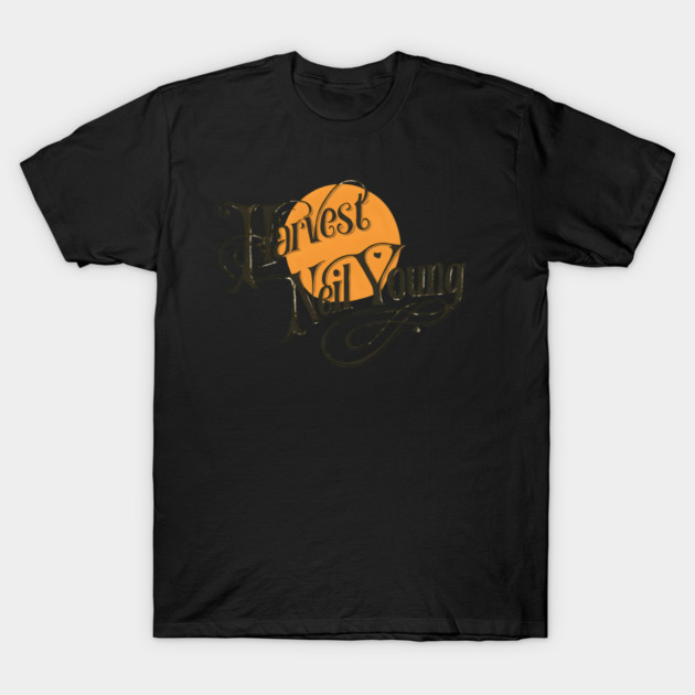 Harvest Neil Young Script & Sunburst - Neil Young Harvest - T-Shirt ...