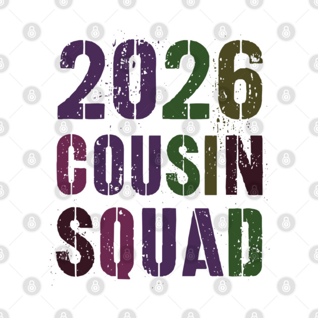 Cousin Squad 2026 | Groovy Wavy Text Cousin Crew | Family Vacation ...