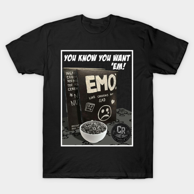 EMO’s™ — Like Cheerios, But Sad - Pro Wrestling - T-Shirt | TeePublic
