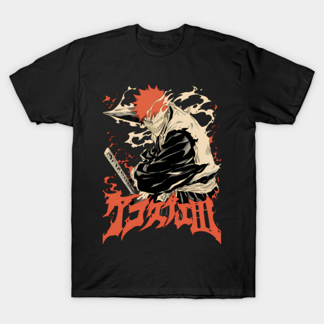 Bleach Kurosaki Ichigo Hollow Mode Art - Anime Fan Art - T-Shirt ...