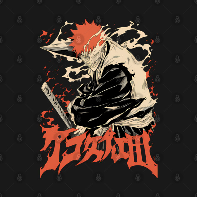 Bleach Kurosaki Ichigo Hollow Mode Art - Anime Fan Art - T-Shirt ...