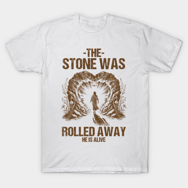 The Stone Was Rolled Away He Is Alive Powerful Christian Faith Art - He ...