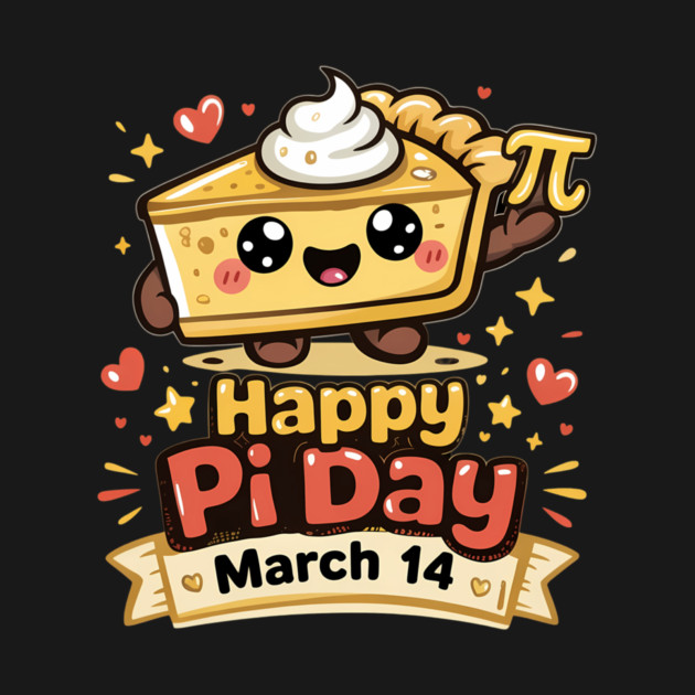 Happy Pi Day March 14 Cute Pie Math Humor - Cute Pie Math Humor - T ...