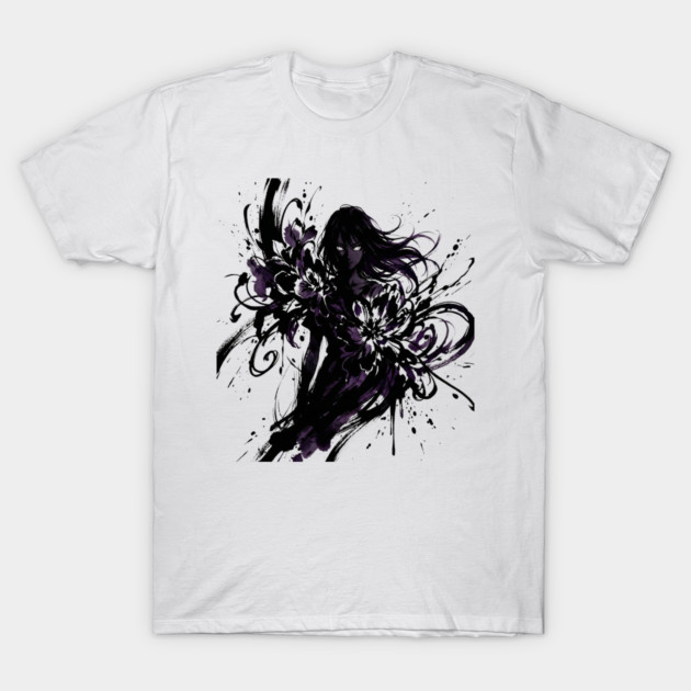 dark anime girl - Anime Girls - T-Shirt | TeePublic