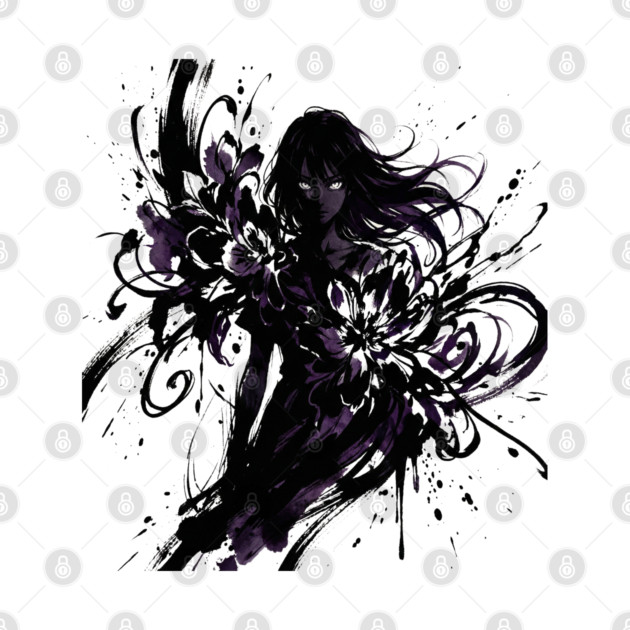 dark anime girl - Anime Girls - T-Shirt | TeePublic