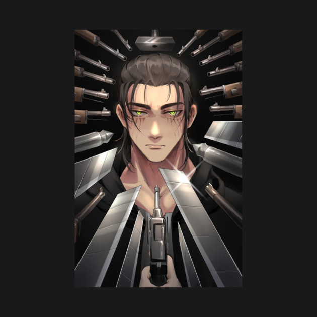 Eren Guns - Attack On Titan Eren Erwin Jean Hange - T-Shirt | TeePublic