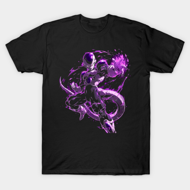 Golden Frieza Purple Energy Blast Art - Golden Frieza - T-Shirt | TeePublic