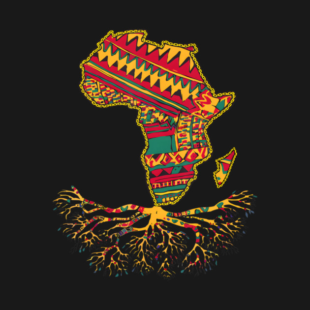 African Roots Art For Afrocentric African Map - African Roots Art - T ...