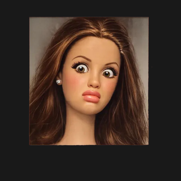 Vintage 90s Doll Face Meme - Fun Unique Doll - T-Shirt | TeePublic