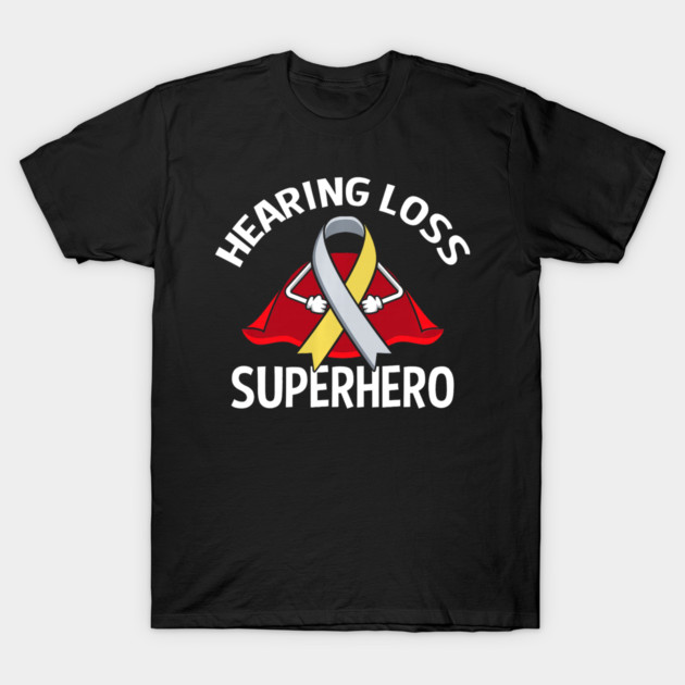 Hearing Loss Superhero Sign Language Ribbon Awareness Design - Hearing ...