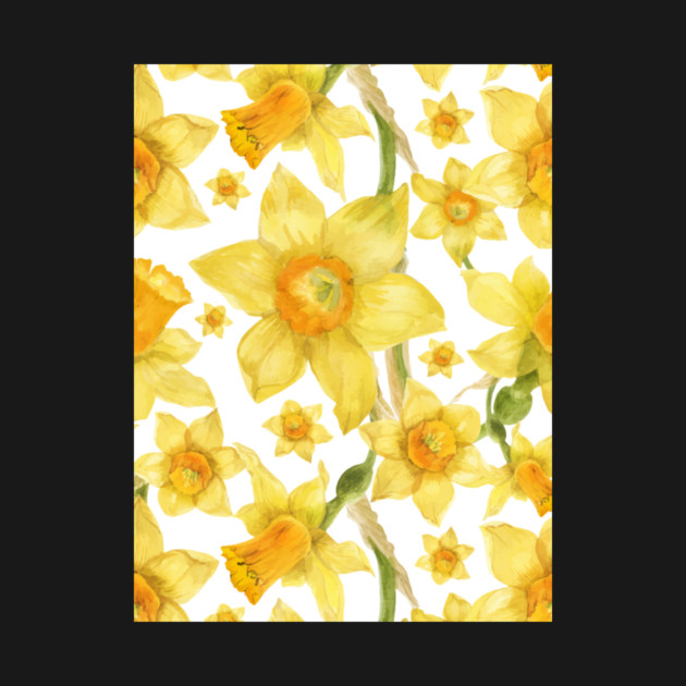 Daffodil Pattern - Daffodil Pattern - T-Shirt | TeePublic