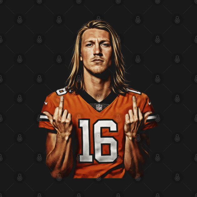 Vintage Trevor Lawrence Flipping The Bird Meme - Trevor Lawrence - T ...