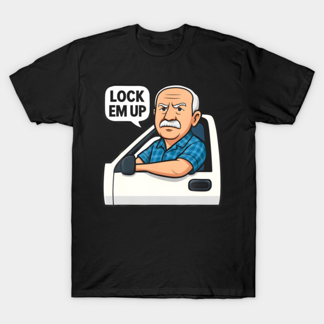 Hit The Road Dude Lock Em' Up For - Funny Road Trip - T-Shirt | TeePublic