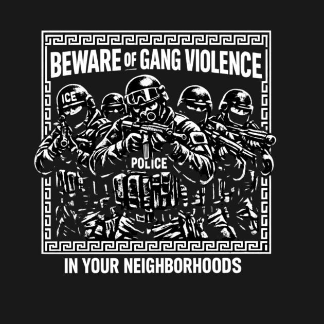 Beware Of Gang Violence Protest Art Social Justice - Social Justice - T ...