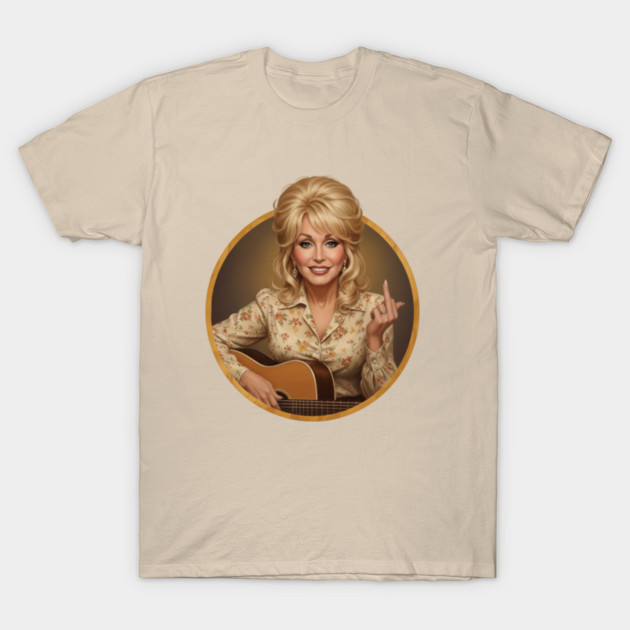 Dolly Parton Retro Middle Finger Country Music - Dolly Parton - T-Shirt ...