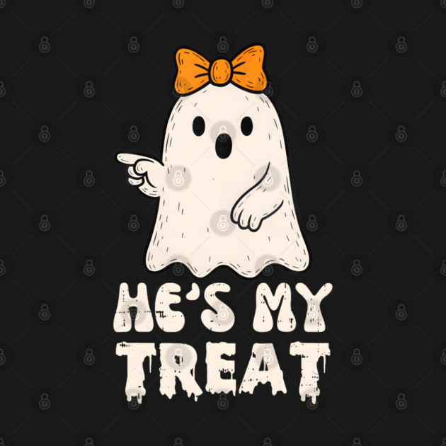 He's My Treat Halloween friend - Matching Halloween Couples - T-Shirt ...