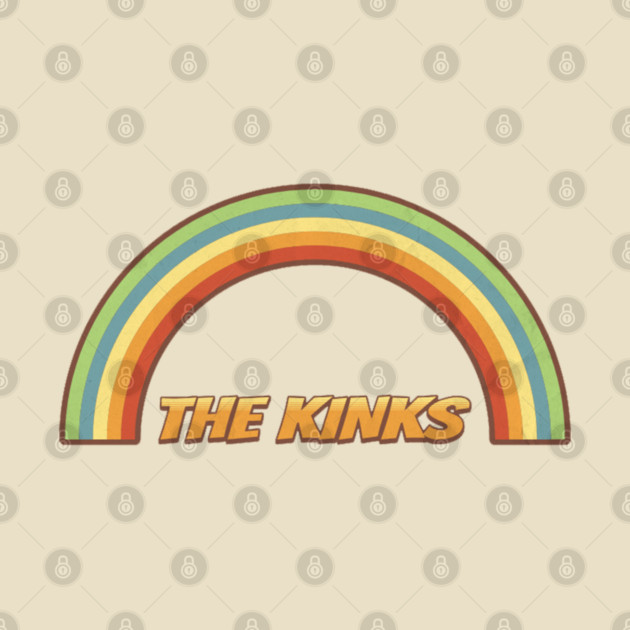 Vintage Rainbow The Kinks Classic Rock Aesthetic - The Kinks - T-Shirt ...