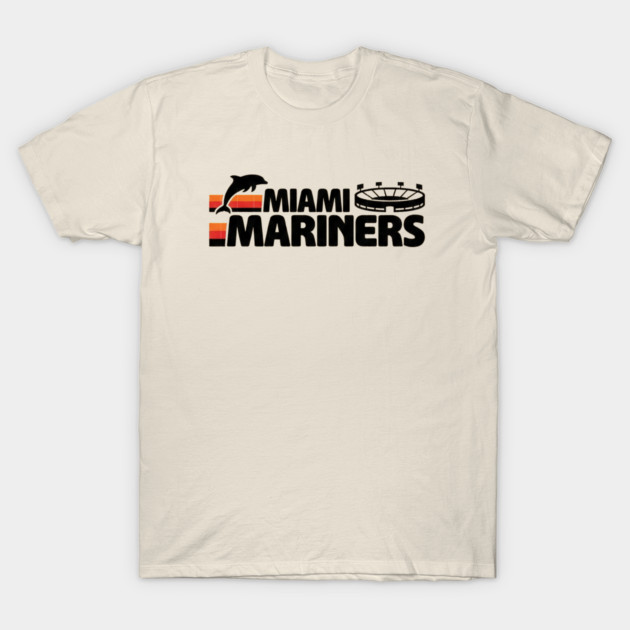 Miami Mariners Retro Stadium Dolphin Design - Miami Mariners - T-Shirt ...