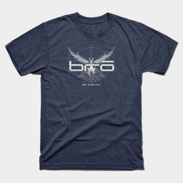 BRO/FLY Charity Logo - Reverse Blueprint Edition (Front Only-Mid Size ...