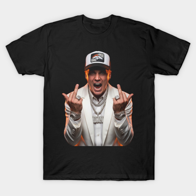 Bo Nix Rap Style - Bo Nix - T-Shirt | TeePublic