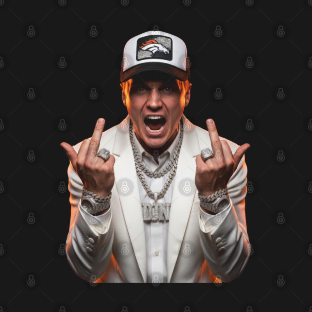 Bo Nix Rap Style - Bo Nix - T-Shirt | TeePublic