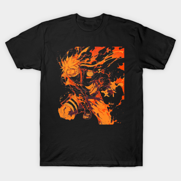Naruto Uzumaki Fire Art - Naruto Uzumaki - T-Shirt | TeePublic