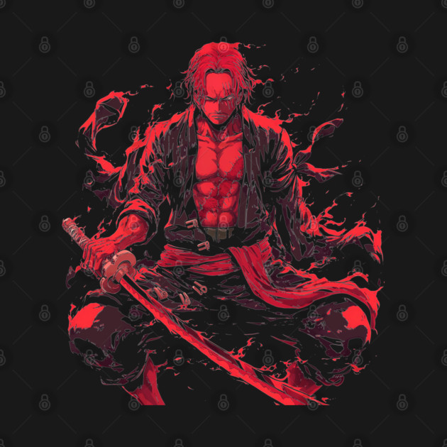Shanks One Piece Samurai Fan Art - Shanks - T-Shirt | TeePublic