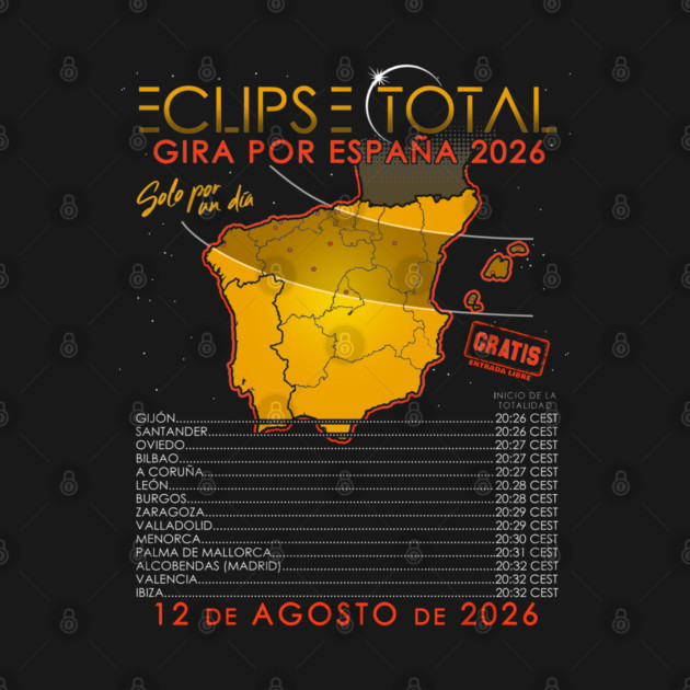 Eclipse Total 2026 - 12 de Agosto de 2026 - Eclipse 2026 - Tank Top ...