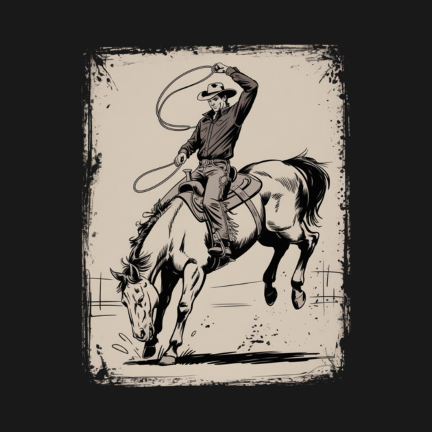 Cowboy Rodeo Horse Western Country - Cowboy - T-Shirt | TeePublic
