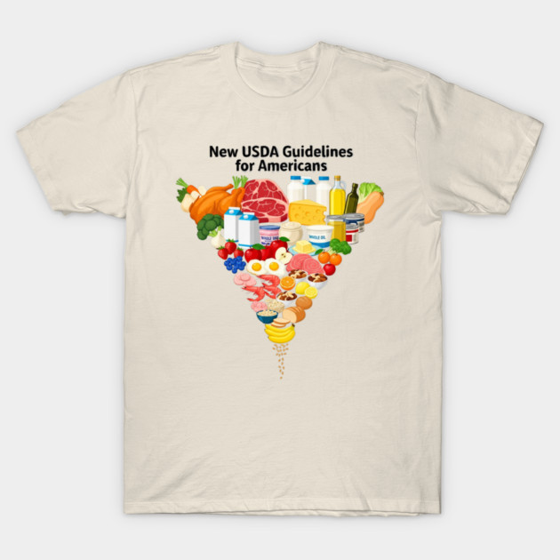 NEW USDA GUIDELINES FOR AMERICANS - American - T-Shirt | TeePublic
