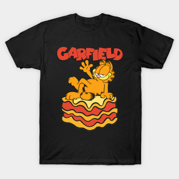 Garfield Lasagna Slice Garfield Pose - Garfield - T-Shirt | TeePublic
