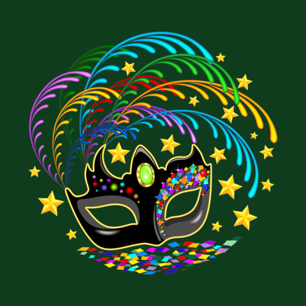 Venice Carnival Mardi Gras Mask - Carnival Mask - T-Shirt | TeePublic